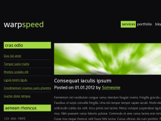 Warpspeed » Free Web Template from OpenDesigns.org